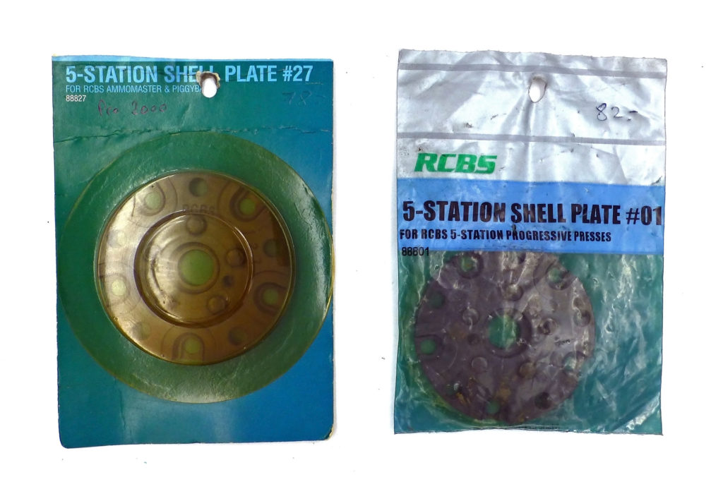 Shell Plate RCBS pour presse 5 stations, neuf #01, 18, 27 **LIQUIDATION ...